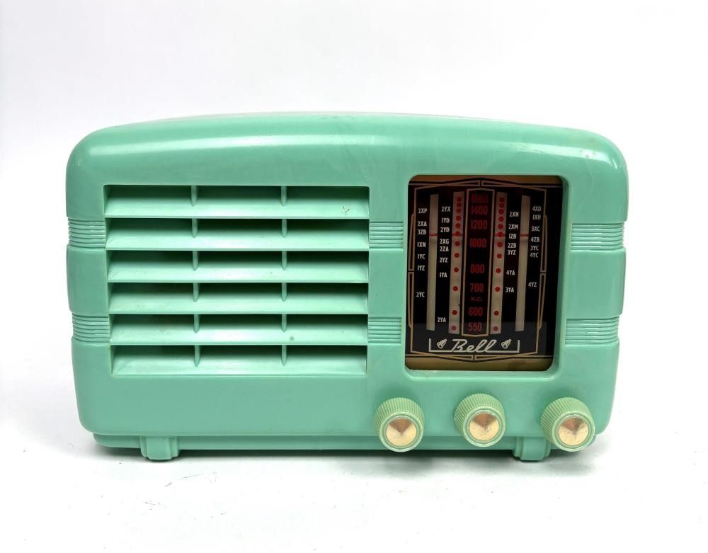 1950s Bell Mint Green Valve Radio - Retro Collectible Classic - Radios ...