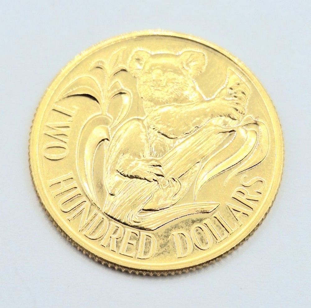 Royal Australian Mint $200 Gold Koala Coin, 22 Carat - Coins ...
