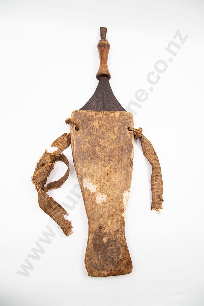 Saka Tribe Knife with Wooden Scabbard from Congo - African - Tribal