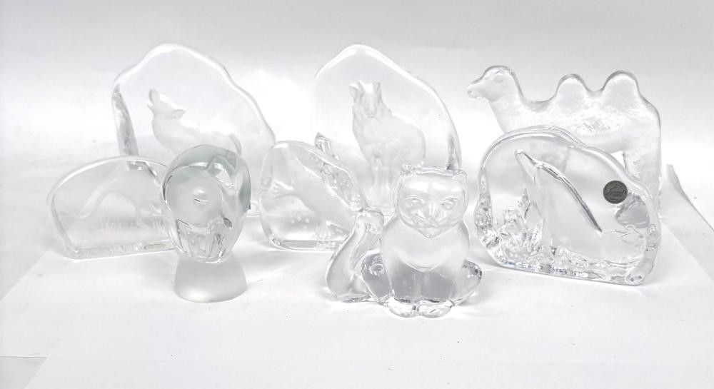 Crystal and Glass Animal Paperweight Collection: Boda and Hoya Wildlife ...