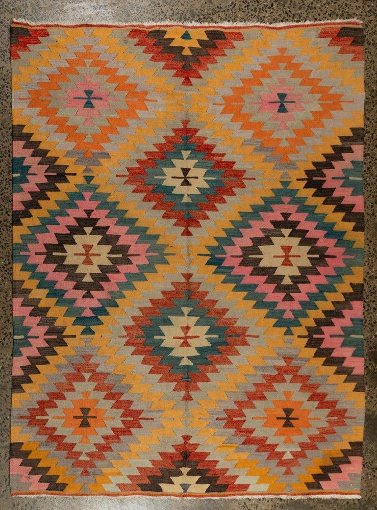 Diagonal Geometric Kilim Rug from Brownlow Interior Design Collection ...