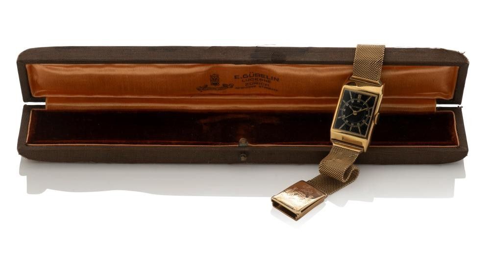 Gubelin 14ct Gold Manual Wind Watch with Coat of Arms - Watches - Wrist ...