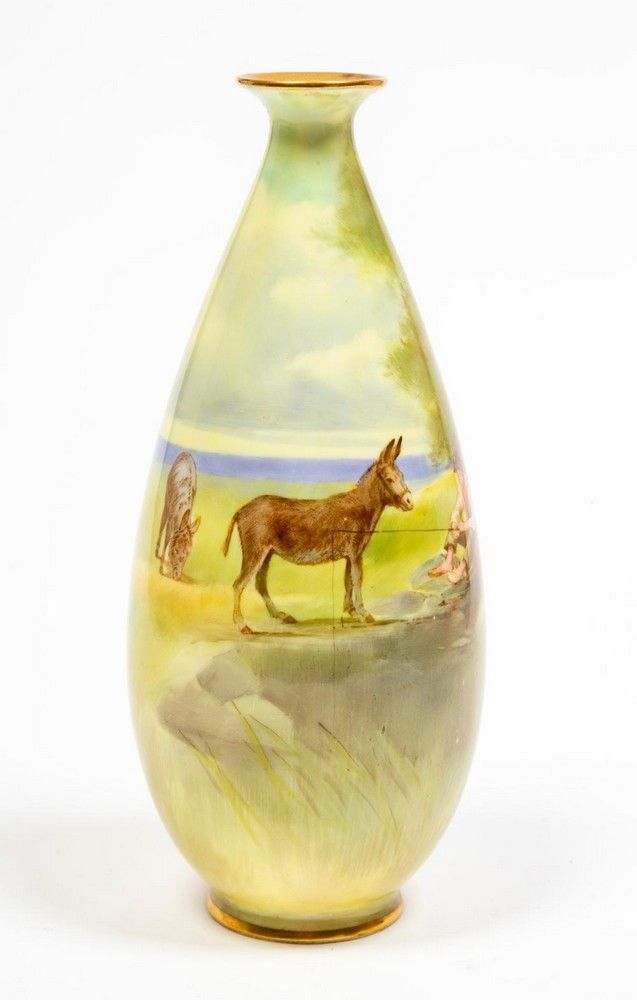 Royal Doulton 'Donkeys' Vase, 24 cm Height - Royal Doulton - Ceramics