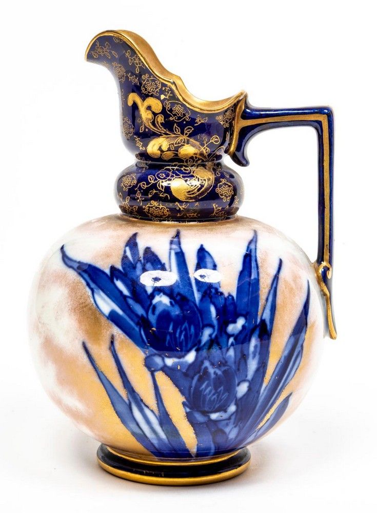 Doulton Burslem Flow Blue Ewer, 18 cm Height Collectible - Royal ...