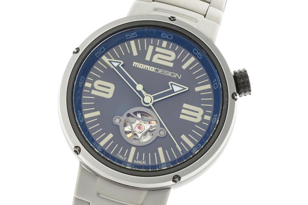 Momo Stainless Steel Automatic Watch with Transparent Back - Watches ...