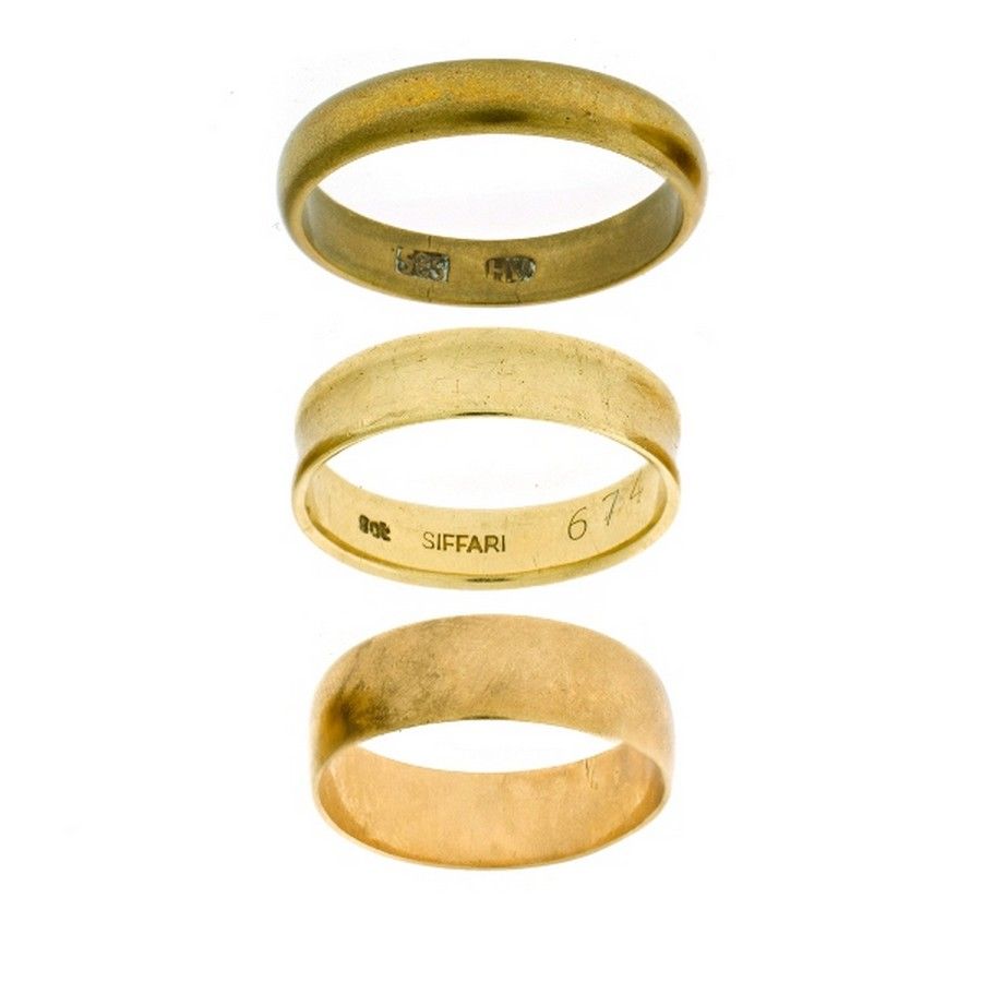 Mixed Gold Wedding Set with Bonus Metal Ring - Rings - Jewellery