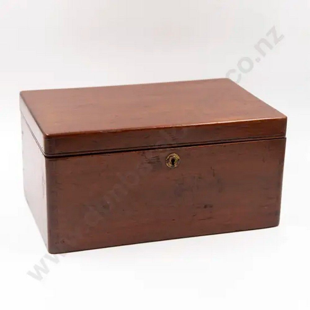 Victorian Walnut Work Box: 34cm Long Antique Storage Organizer - Boxes ...