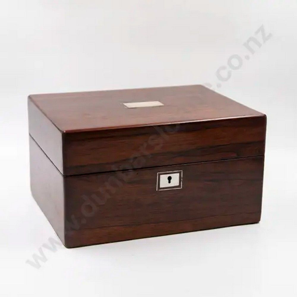 Victorian Rosewood Work Box with Fitted Interior and Drawer - Boxes ...