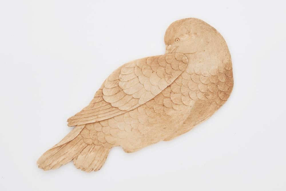 Japanese Ivory Bird Carving, 19th Century - 13.5 cm - Ivory - Oriental