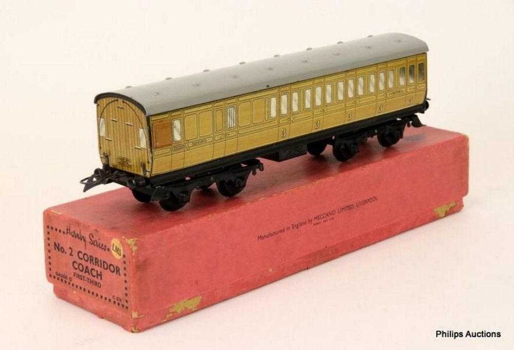 Hornby O-Gauge LNER Passenger/Brake Coach, c1949, Tinplate, Bogie ...