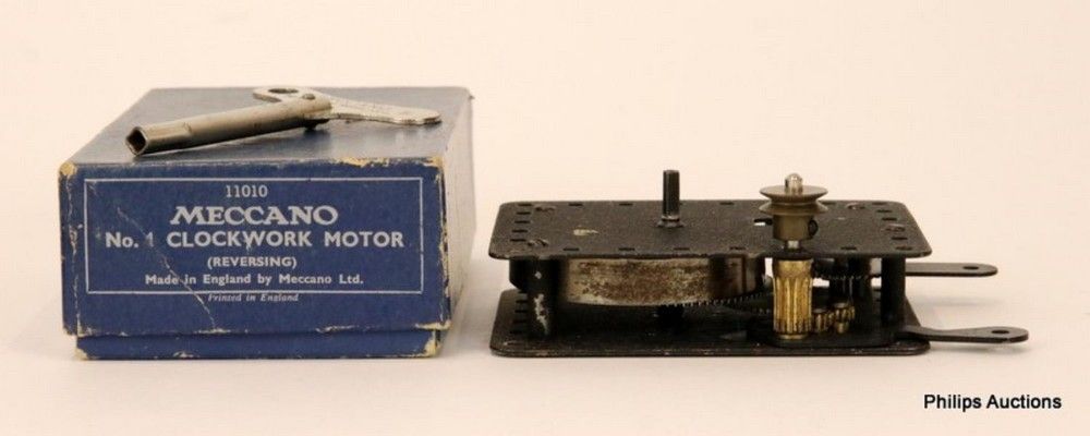 Meccano Clockwork Motor No. 1 Reversing in Original Box - Clockwork ...