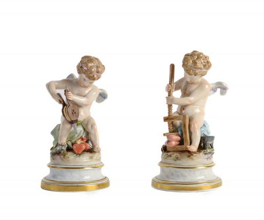 Meissen Cupid Figures from Trout Collection - Meissen - Ceramics