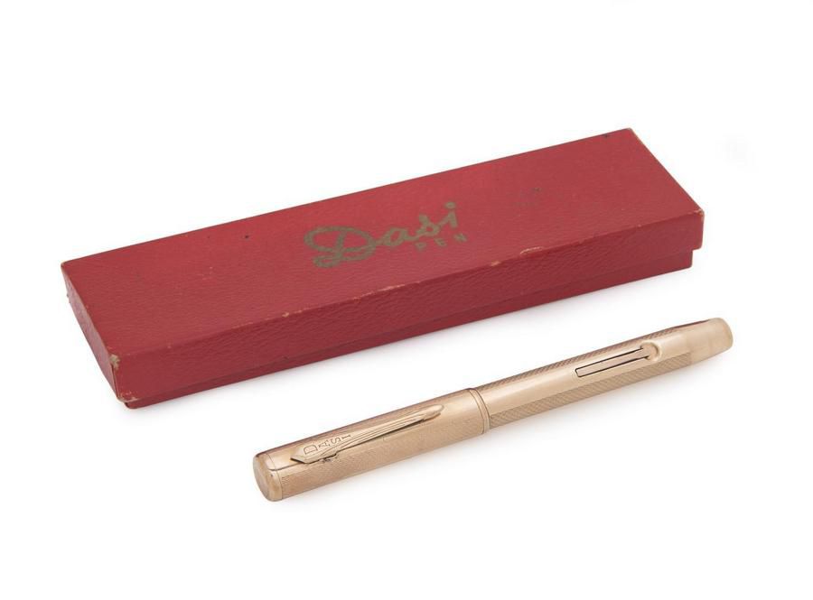 Vintage 9ct Gold Fountain Pen in Original Red Box - Writing - Pens ...