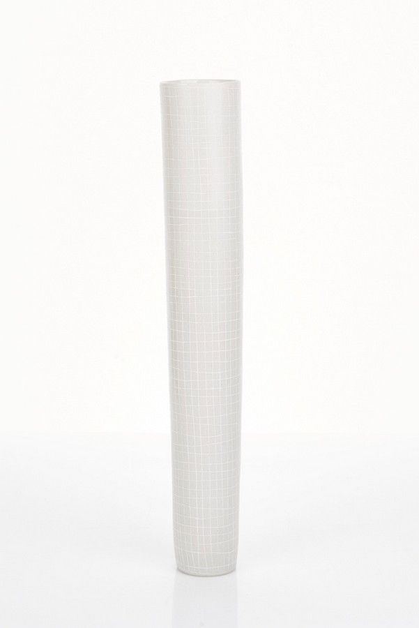 Translucent porcelain vase with bone china inlay decoration, c. 2005 ...