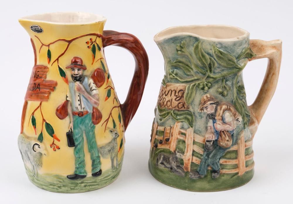Musical Porcelain Jugs: English and Australian (Waltzing Matilda ...