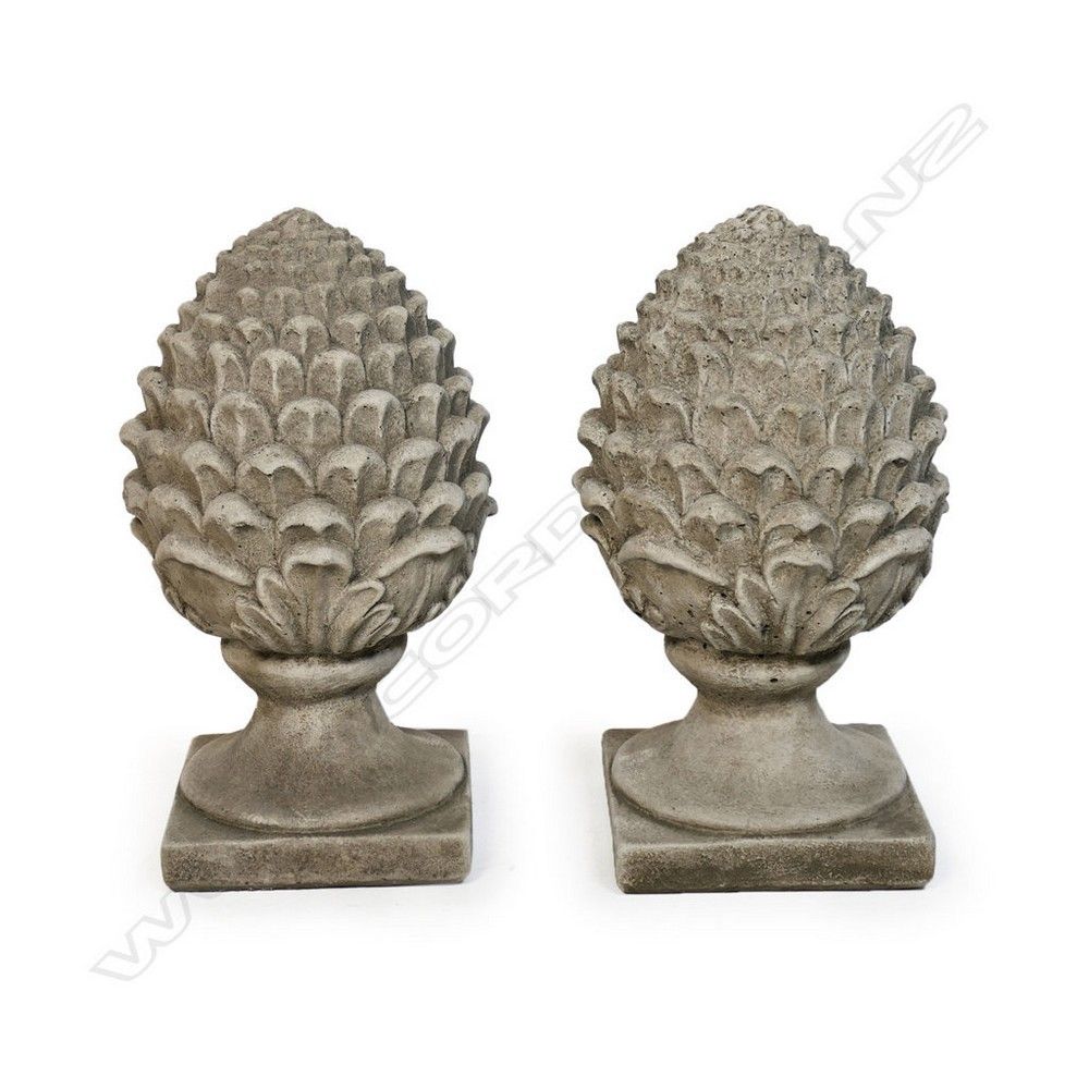 Concrete Pineapple Garden Finials Pair - Structural - Zother ...