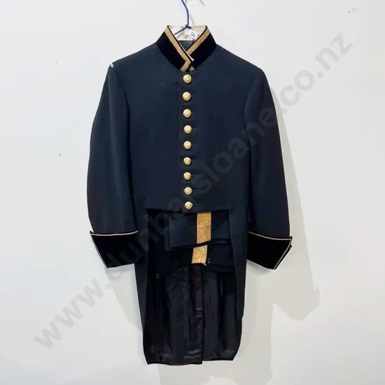 British Dress Uniform: Black Coat with Gold Braided Trousers - Uniforms ...