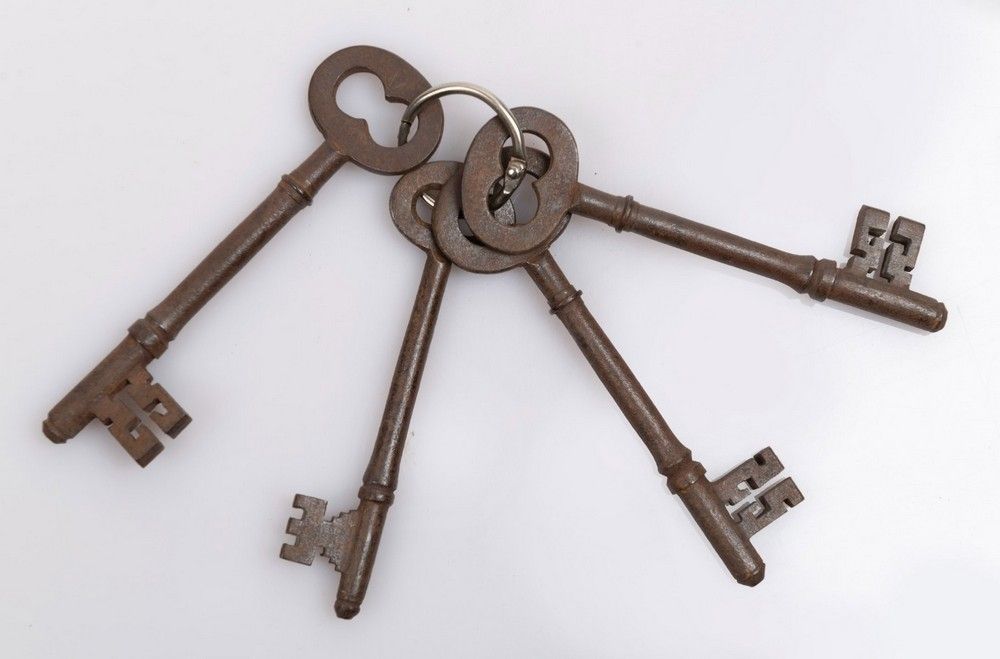 19th Century Convict Prison Cell Door Keys with Broad Arrows - Convict ...