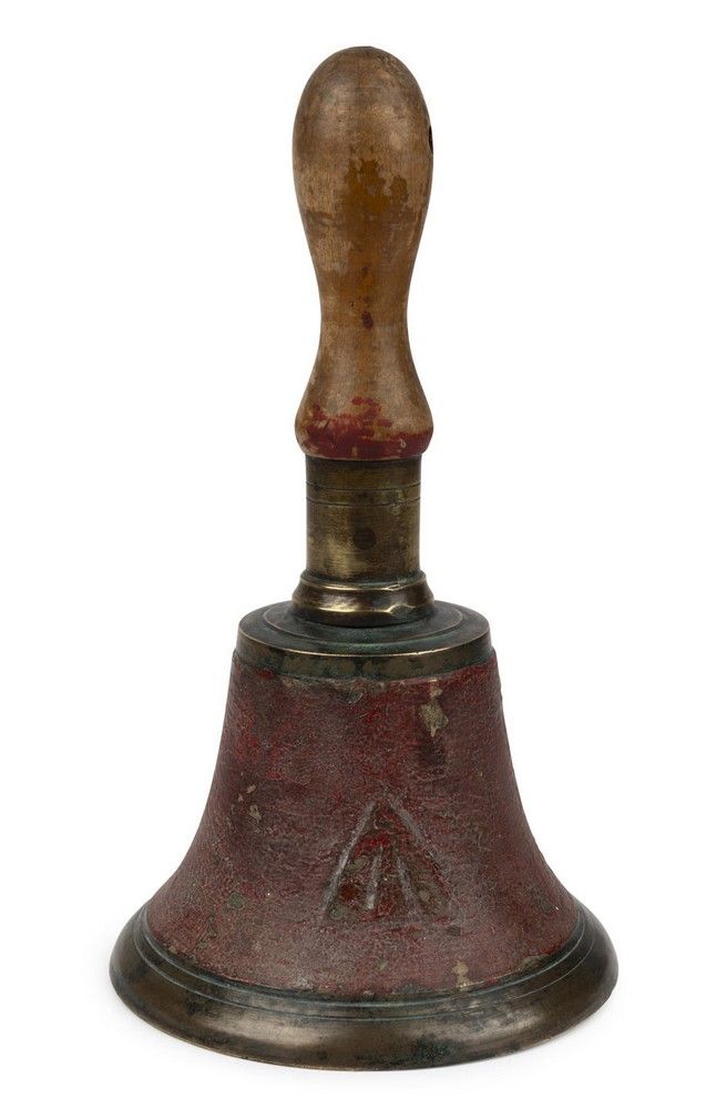 19th Century Hiatt Convict Alarm Bell with Original Red Finish ...