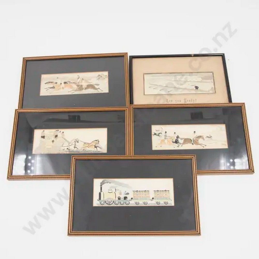 Late 19th Century Stevengraph Woven Silk Panel Collection - Zother - Art