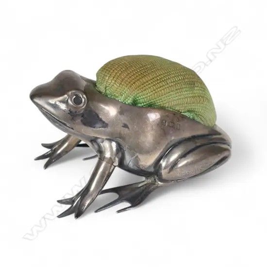 Edwardian Silver Frog Pin Cushion, Birmingham 1907 - Sewing - Zother ...