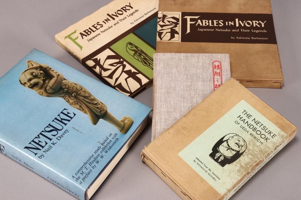 1. "Netsuke Handbook" by Bushell 2. "Fables in Ivory" by Barbanson 3 ...