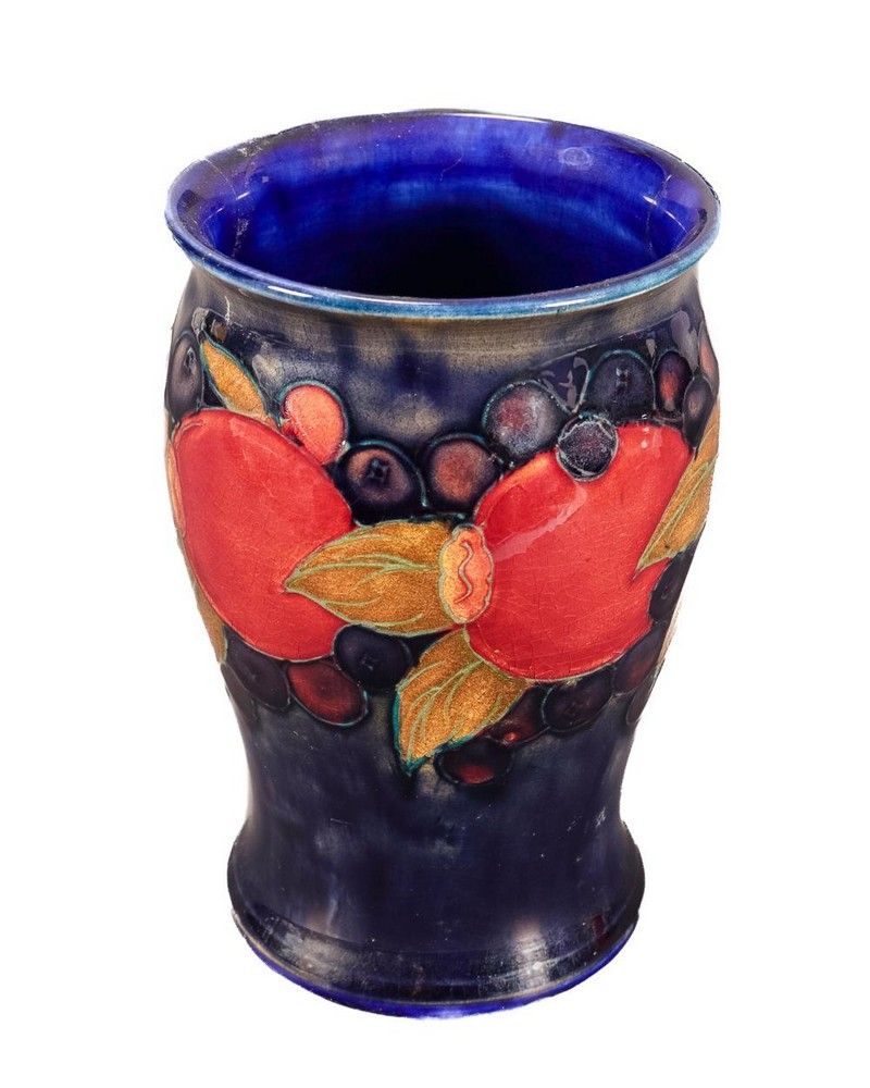 Walter Moorcroft 'Pomegranate' Pottery Vase, c.1947-1953, 13 cm Height ...