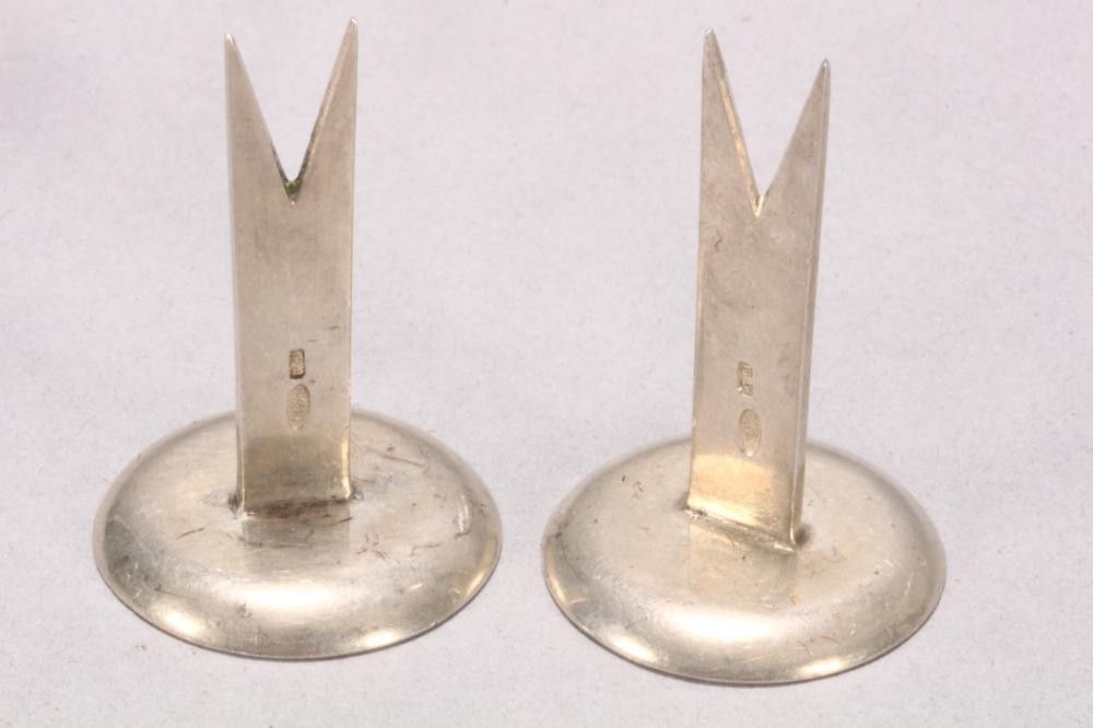 Russian Silver Cheese Picks with Monogram and Circular Tops (2 ...
