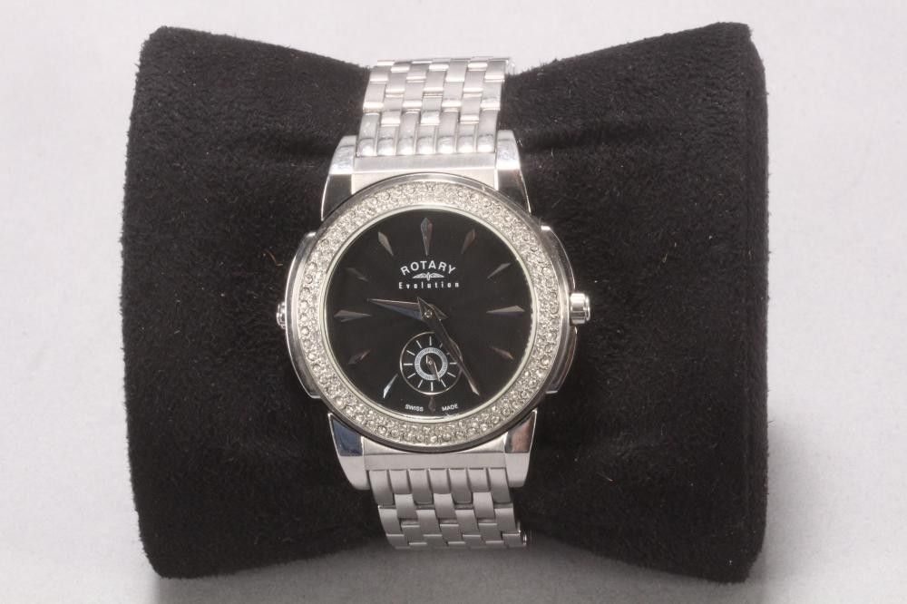 Rotary Evolution Flip Dial Wristwatch in Stainless Steel, Non-Running ...