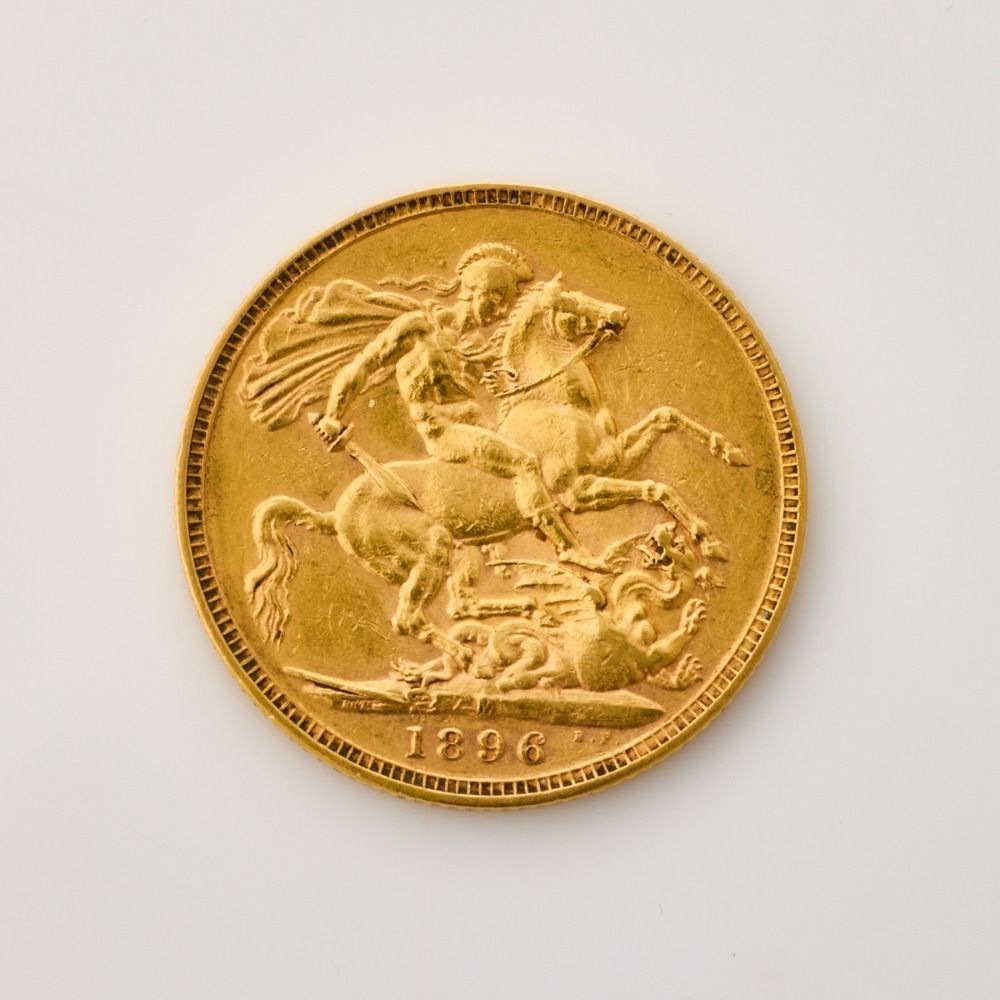 1896 Full Sovereign Coin, 22mm Diameter, 7.99g Weight - Coins ...