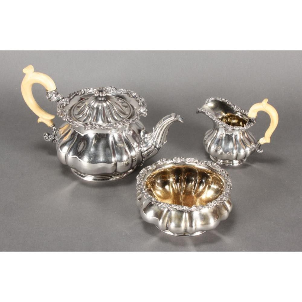 German Hossauer Silver Tea Set with Acanthus Decoration - Tea & Coffee ...