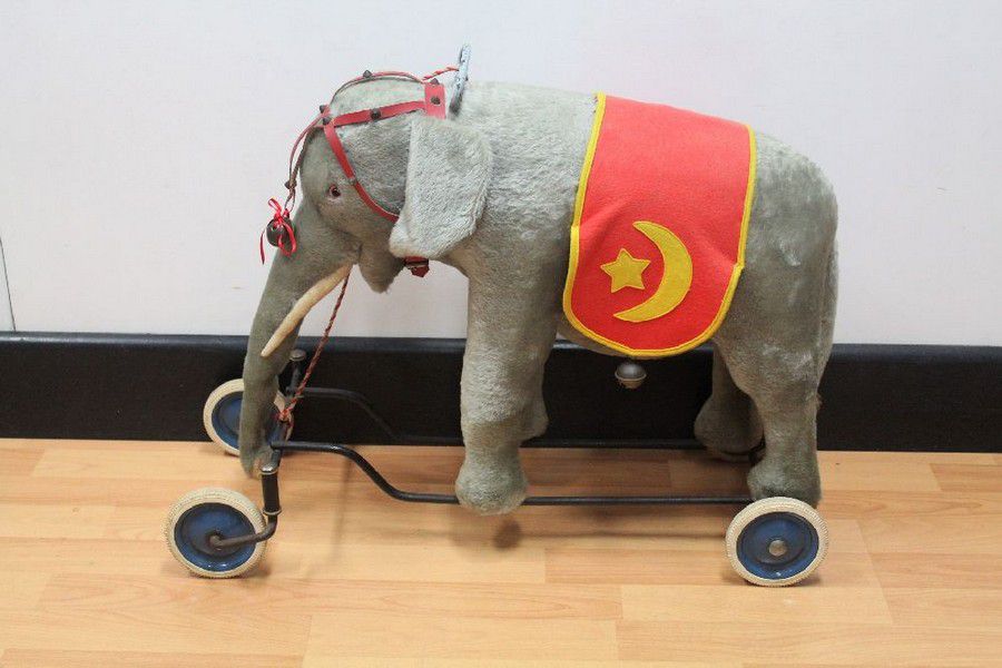 Steiff Elephant Ride-On Toy, 50cm High - Juvenalia - Pedal Cars, Carts ...