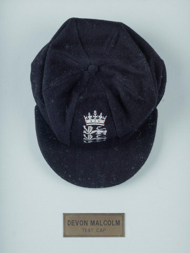 Devon Malcolm's England Test Cap with Authentication - Sporting ...