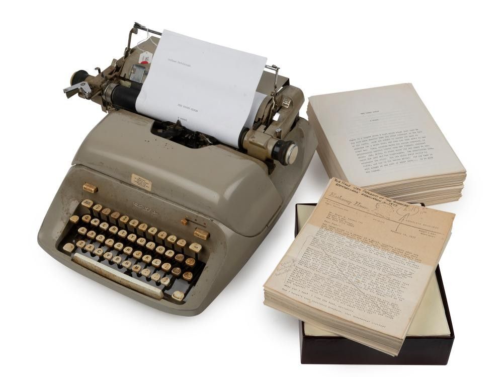 "The Thorn Birds" Manuscript and Typewriter with Associated Material ...