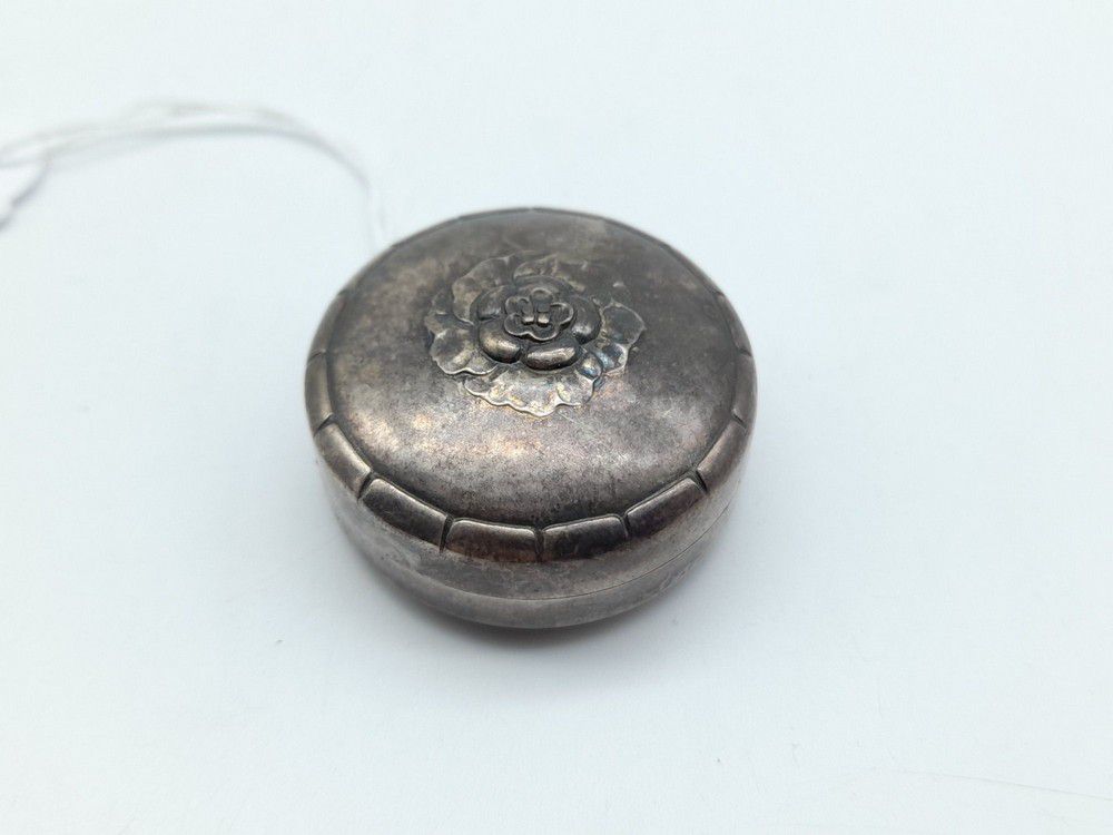 George Jensen Danish Silver Pill Box with Box - Boxes, Jewellery ...