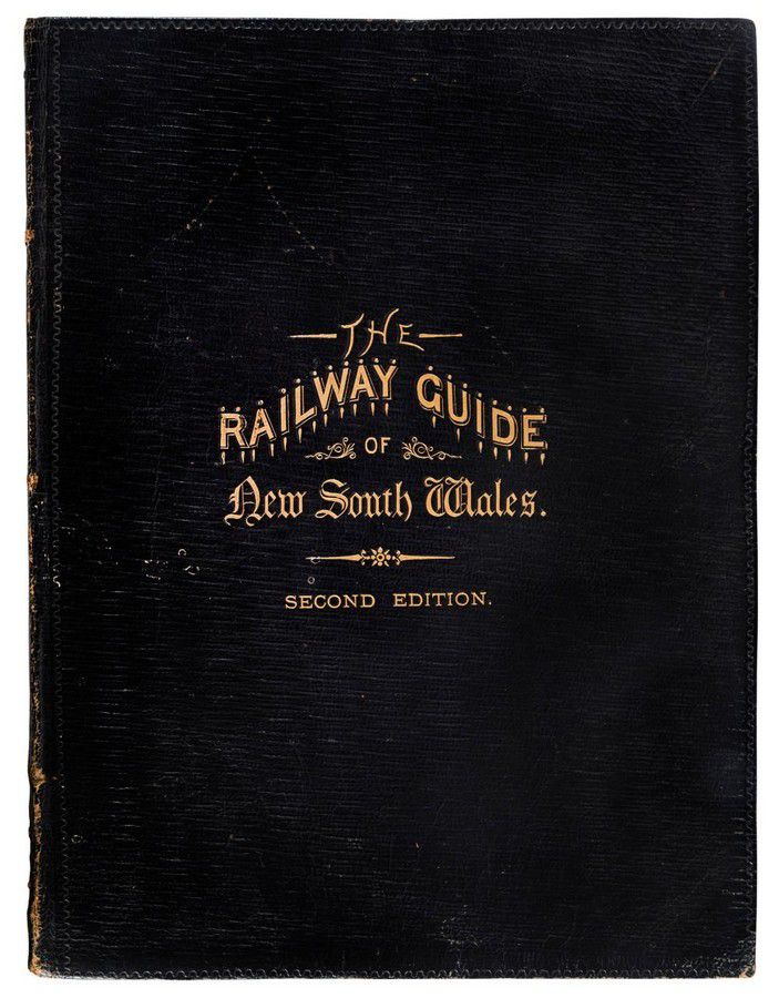 NSW Railway Guide 1884 with McKinley's Inscription - Photographs ...