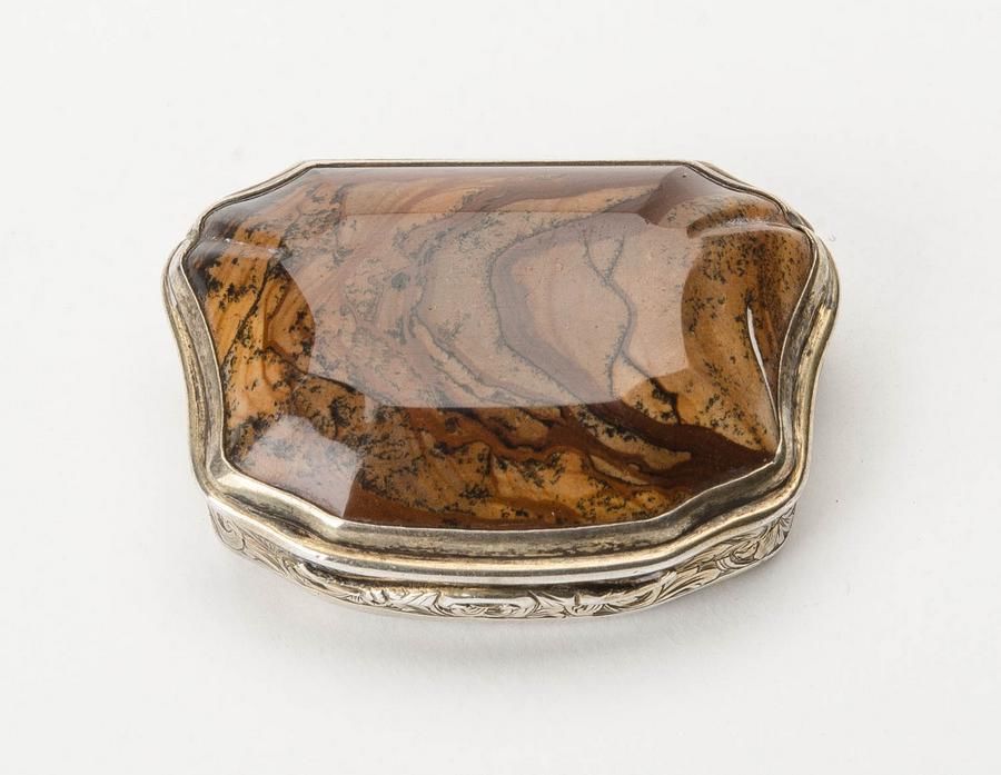 Victorian Mocha Agate Silver Snuff Box by David Pettifer - Snuff ...
