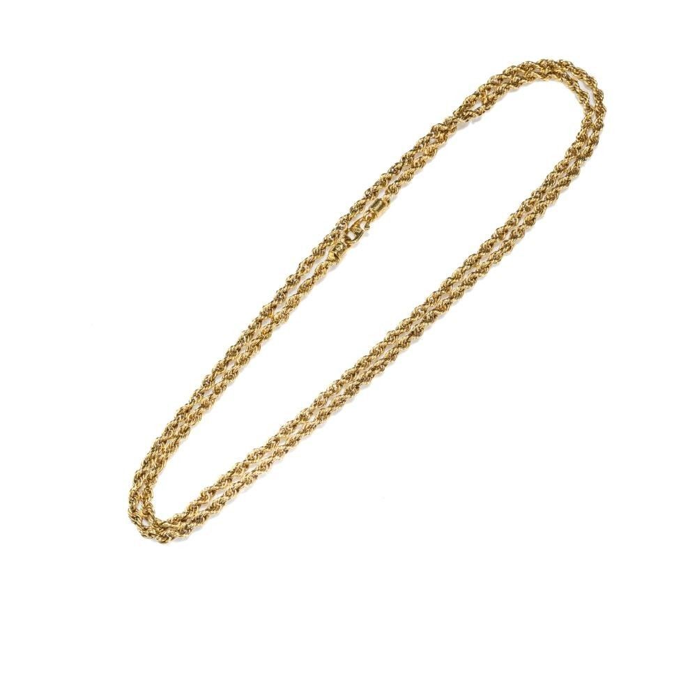 22ct Gold Rope Chain with S Clasp, 3.8mm, 85cm, 56.31g - Necklace/Chain ...