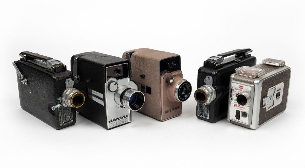 Assorted 8mm Movie Cameras: Bell & Howell, Kodak Models - Magazines ...