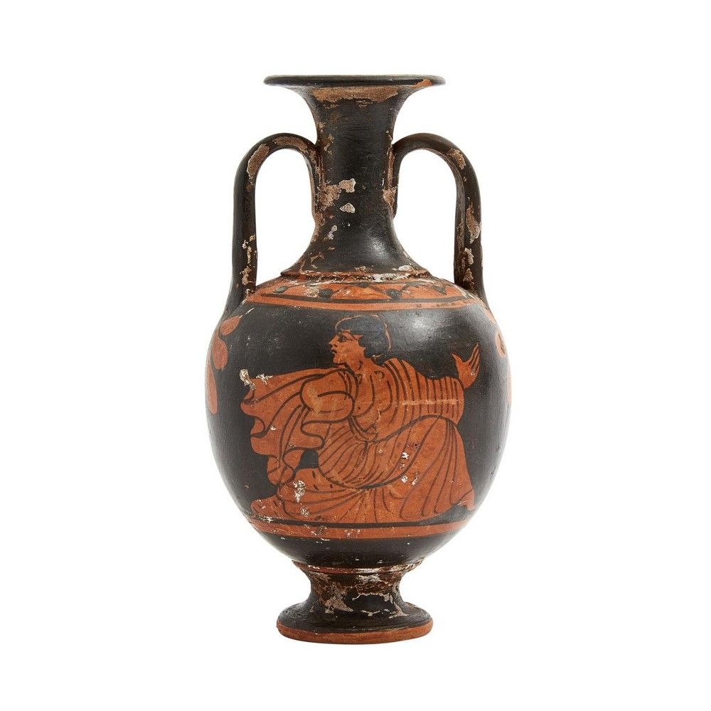 Apulian Red Figure Small Amphora with Women in Draperies - Roman ...