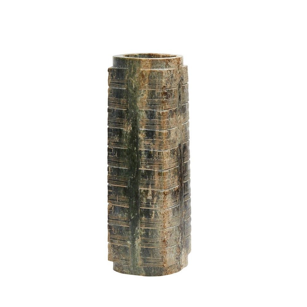Neolithic Jade Cong with Incised Linear and Mask Motifs - Asian ...
