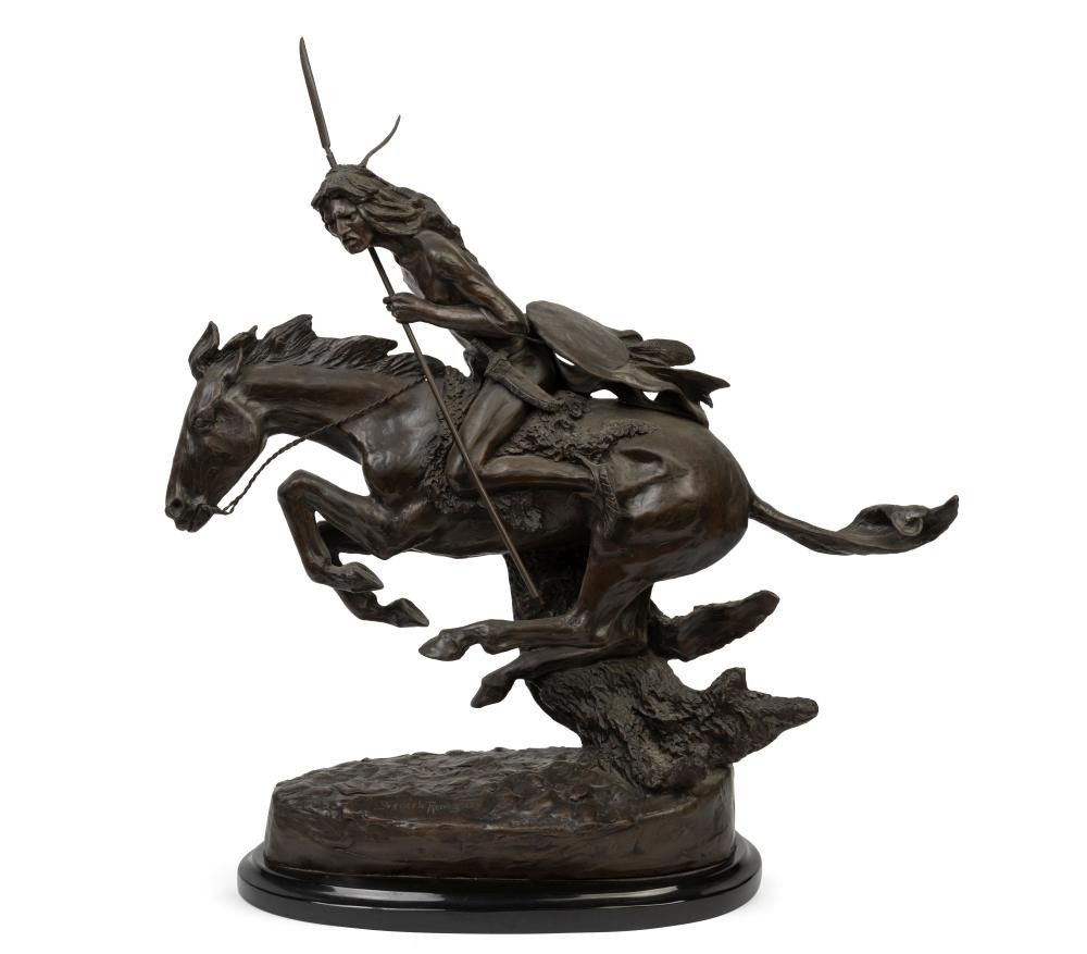 Geronimo on Horseback - Figures/Groups - Sculpture/Statuary