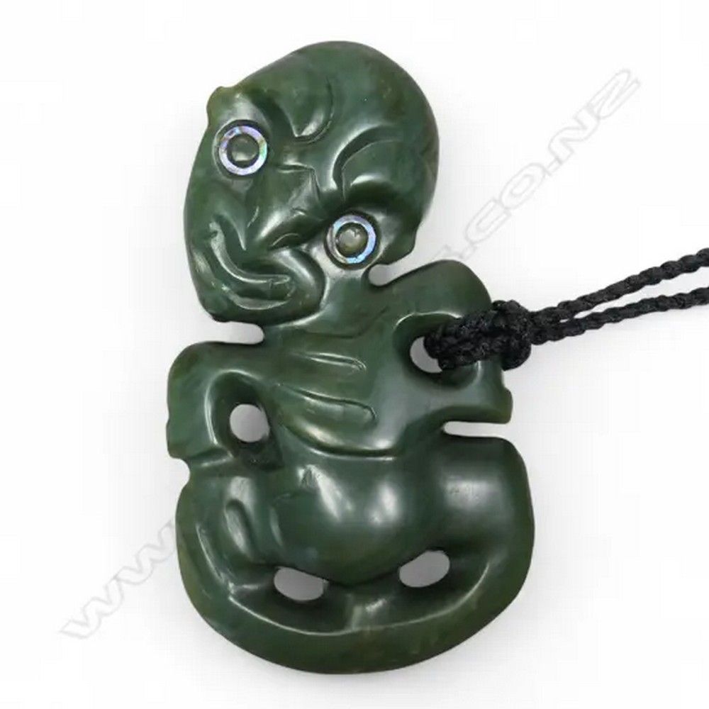 Inanga Greenstone Hei Tiki by Charlie Wilson, c.2012 - New Zealand ...