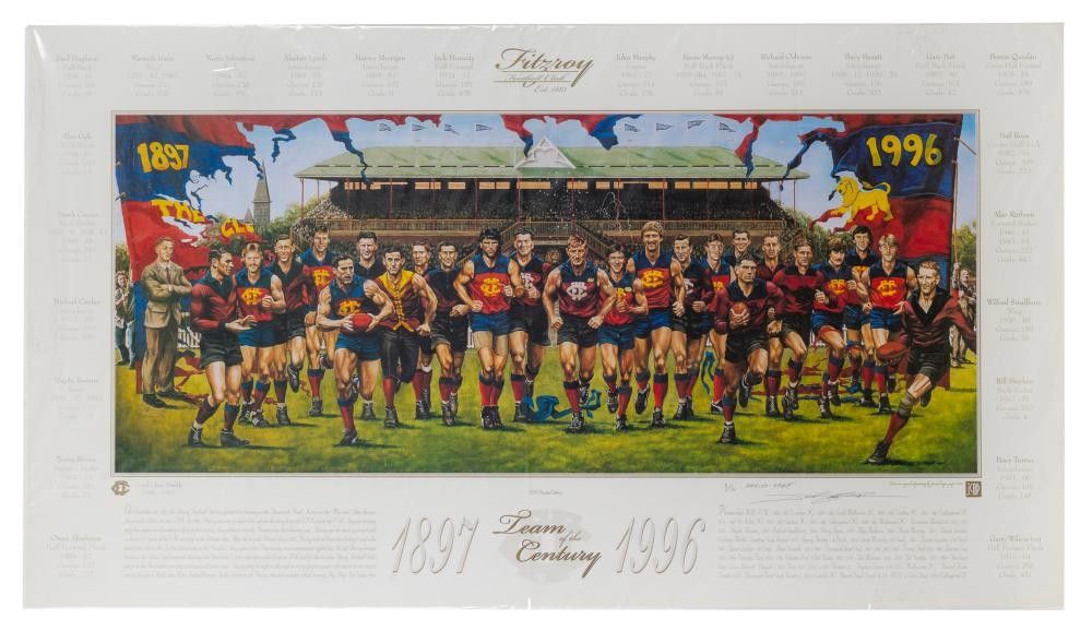 Fitzroy Football Club Team of the Century Poster by Jamie Cooper ...