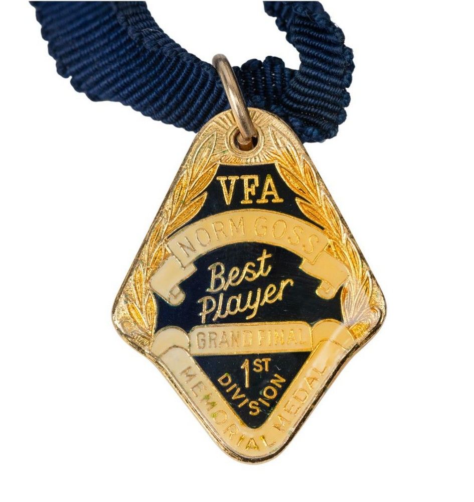 Barry Round's 1990 Norm Goss Memorial Medal for Grand Final - Sporting ...
