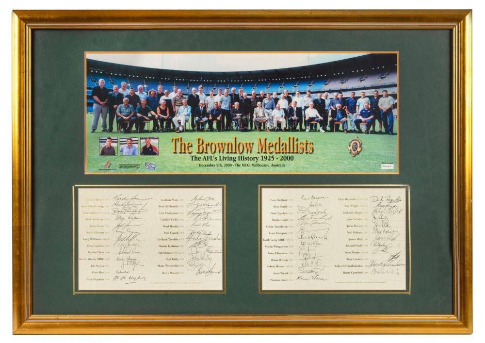 Barry Round's Brownlow Medallists Display: AFL Living History 1925-2000 ...