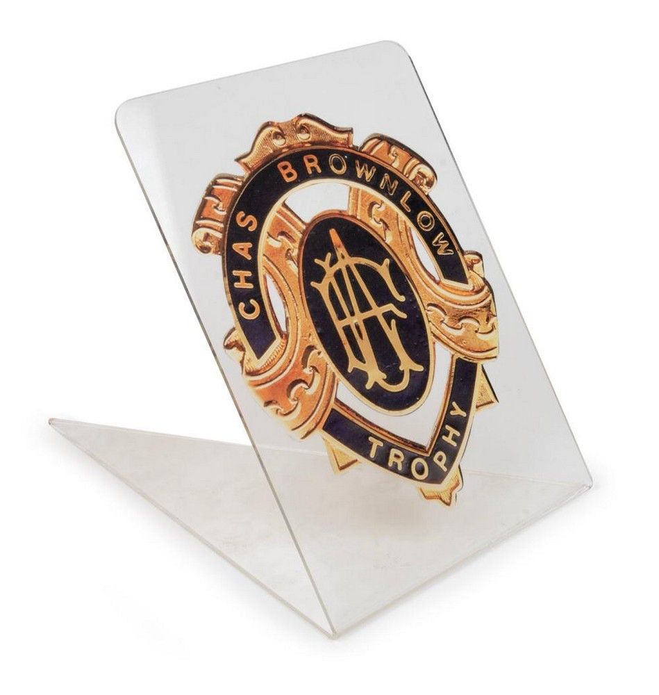 Barry Round's Plexiglass Chas Brownlow Trophy Table Decoration ...