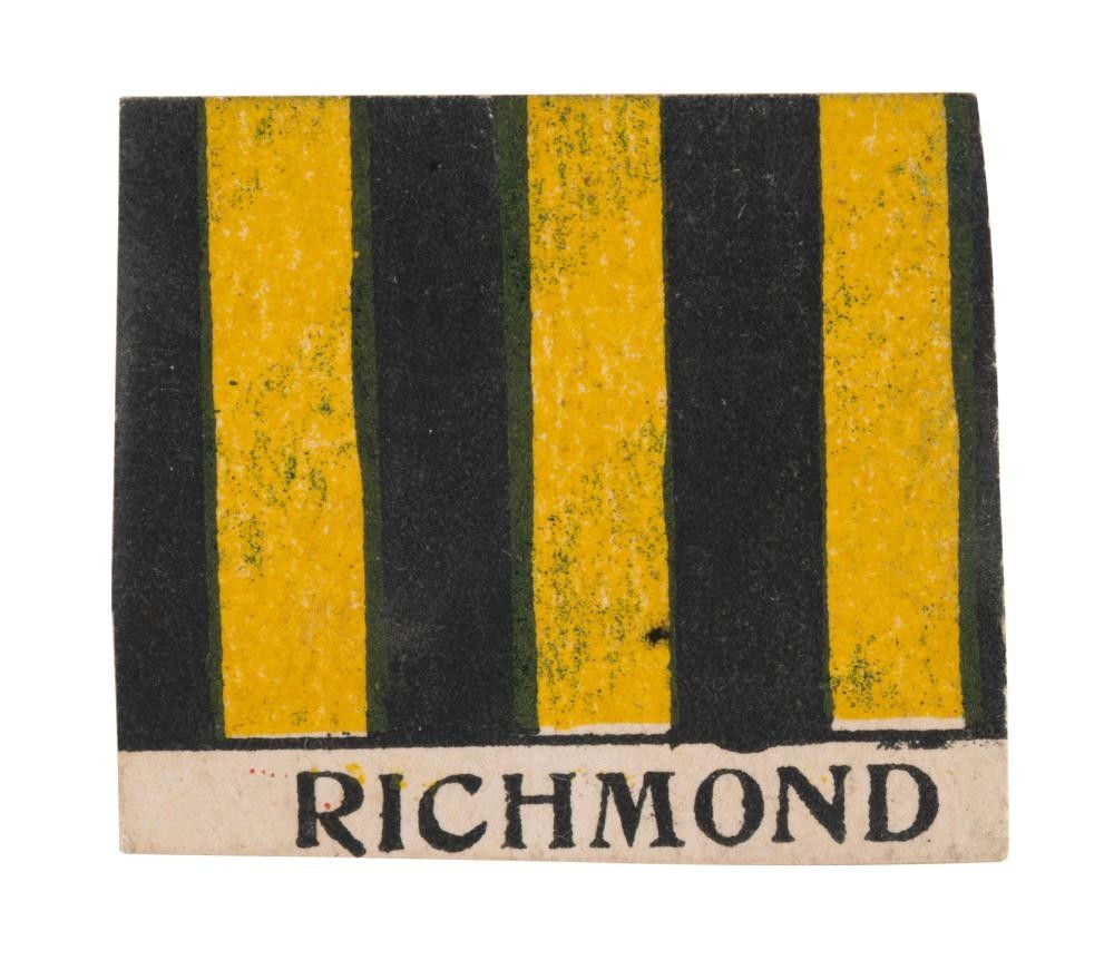 1910 Richardsons Hotel Richmond/University Team Colour Fixture Cards ...
