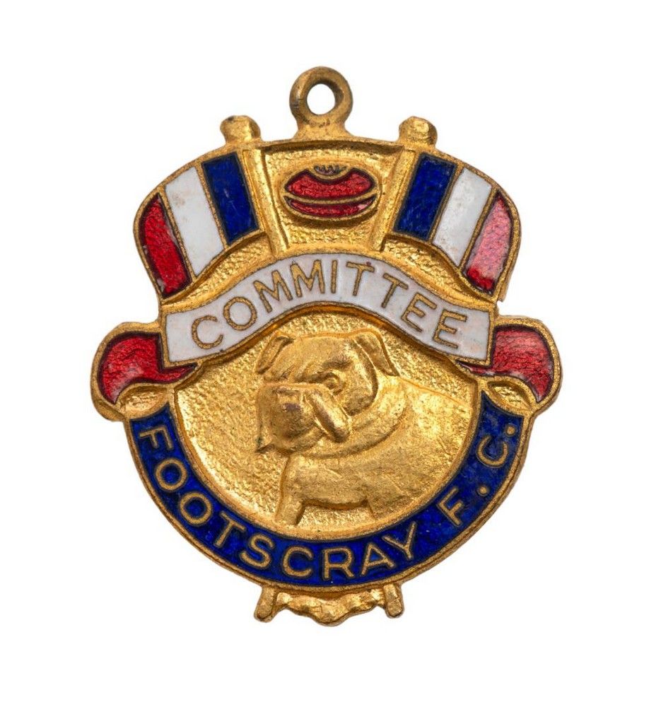 1950s Footscray Football Club Committee Member Brass Enamel Fob ...