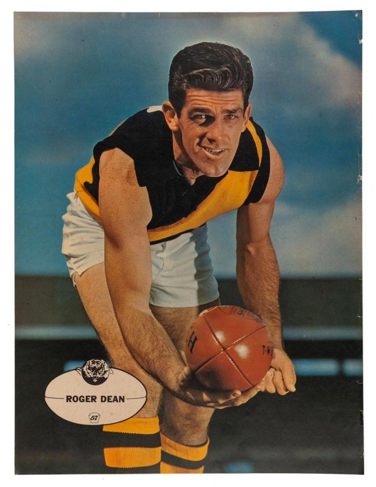 Richmond 1960s VFL Player Posters: Neville Crowe, Roger Dean, Bill ...